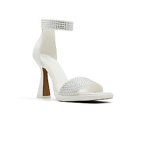 Call It Spring Women's Lorii Heeled Sandal, White, 7