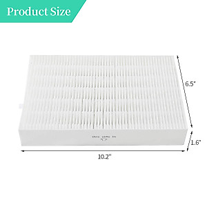 DerBlue 4pcs True Filter R HEPA Filters R Replacement for Honeywell HRF-R1 HRF-R2 and HRF-R3 Filter R
