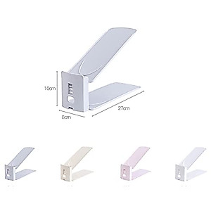 KNFUT Shoe Slots, Durable Adjustable Shoe Organizer Footwear Support Slot Space Saving Cabinet Closet Stand Shoes RangeStorage Rack Shoebox
