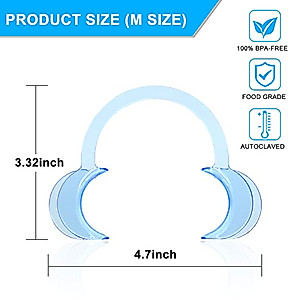 Cheek Retractor Dental Mouth Opener: 30 Pieces BVN Autoclavable Mouth Opener for Teeth Whitening, Mouth Guard Retractor, Smile Stretcher, Dental Retractor, Mouth Widener, Mouth Prop for Photography