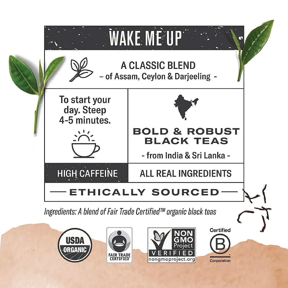 Numi Organic Breakfast Blend Loose Leaf Tea, 16 Ounce Pouch, Loose Leaf Black Tea, Brews 200 Cups (Packaging May Vary)