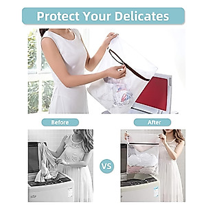 GOGOODA 3 PCS Laundry Mesh Bags Delicates Wash Bags for Lingerie Stockings (1 Large 16 x 20 Inches, 1 Medium 12 x 16 Inches, 1 Small 8 x 12 Inches)