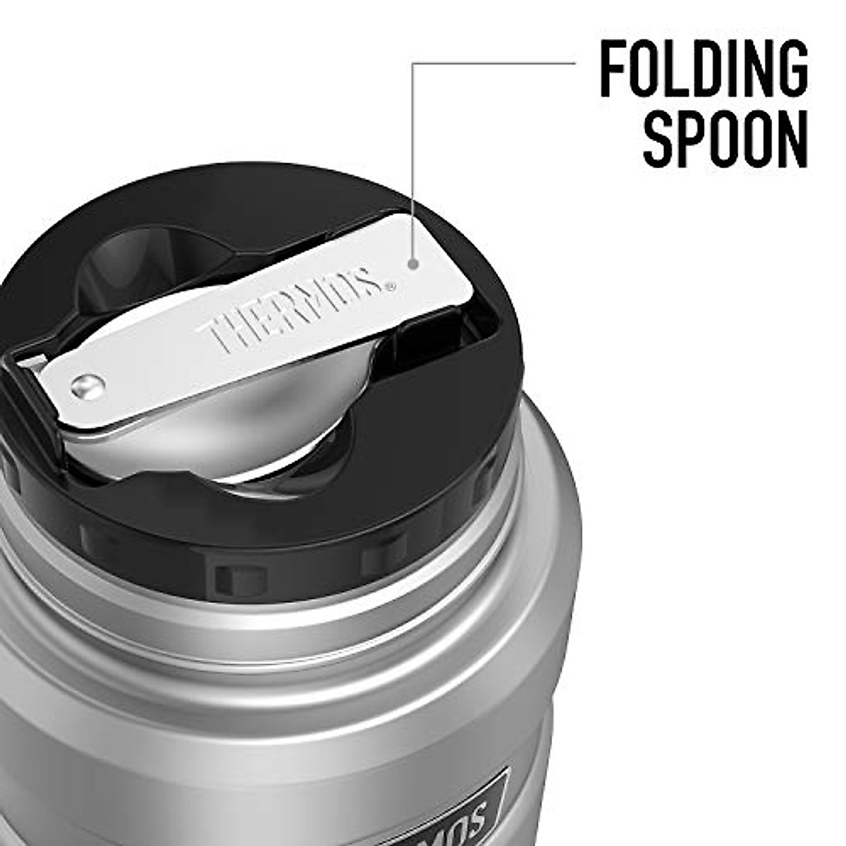 Wonder Woman Believe In Wonder OFFICIAL Believe In Wonder THERMOS STAINLESS KING Stainless Steel Food Jar with Folding Spoon, Vacuum insulated & Double Wall, 16oz