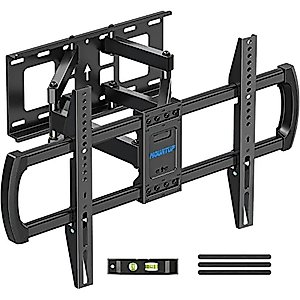 MOUNTUP TV Wall Mount, TV Mount Swivel and Tilt Full Motion for Most 42-82 Inch Flat Curved TVs, Wall Mount TV Bracket with Articulating Arm, Holds up to 100lbs Max VESA 600x400mm, Fits 12" 16" Studs