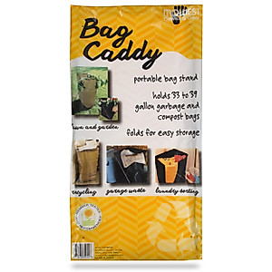 Midwest Gloves & Gear Bag Caddy - Portable Bag Stand for 33 to 39 Gallon Trash Bags, Style 52H8, 2018 Version, 2 Pack, Metal