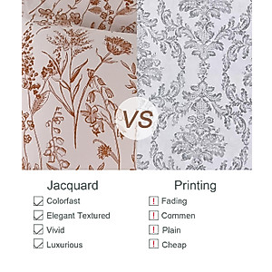 YINFUNG Flower Duvet Cover Fall Floral Embroidered Burnt Orange Terracotta Rust White Queen Spring Wildflower Botanical Jacquard Textured 3 Pieces Autumn Bedding Set Country