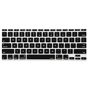 MOSISO Protective Keyboard Cover Skin Compatible with MacBook Air 11 inch A1370 A1465, Black