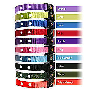 Heavy Duty Nylon Replacement Collar Strap - Compatible with Nearly All Brands and Models of Underground Electric Dog Fences and Training Collars Blue