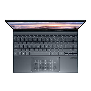 ASUS ZenBook 13 Ultra-Slim Laptop, 13.3” FHD NanoEdge Bezel Display, Intel Core i7-1165G7, 16GB LPDDR4X RAM, 1TB PCIe SSD, NumberPad, Thunderbolt 4, Wi-Fi 6, Windows 10 Home, Pine Grey, UX325EA-AH77