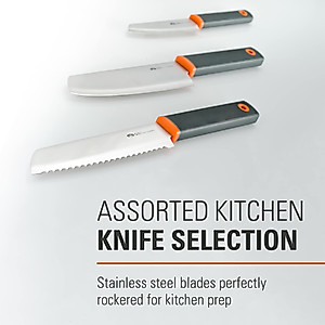 GSI Outdoors, Santoku Knife Set, For Camping, Grey