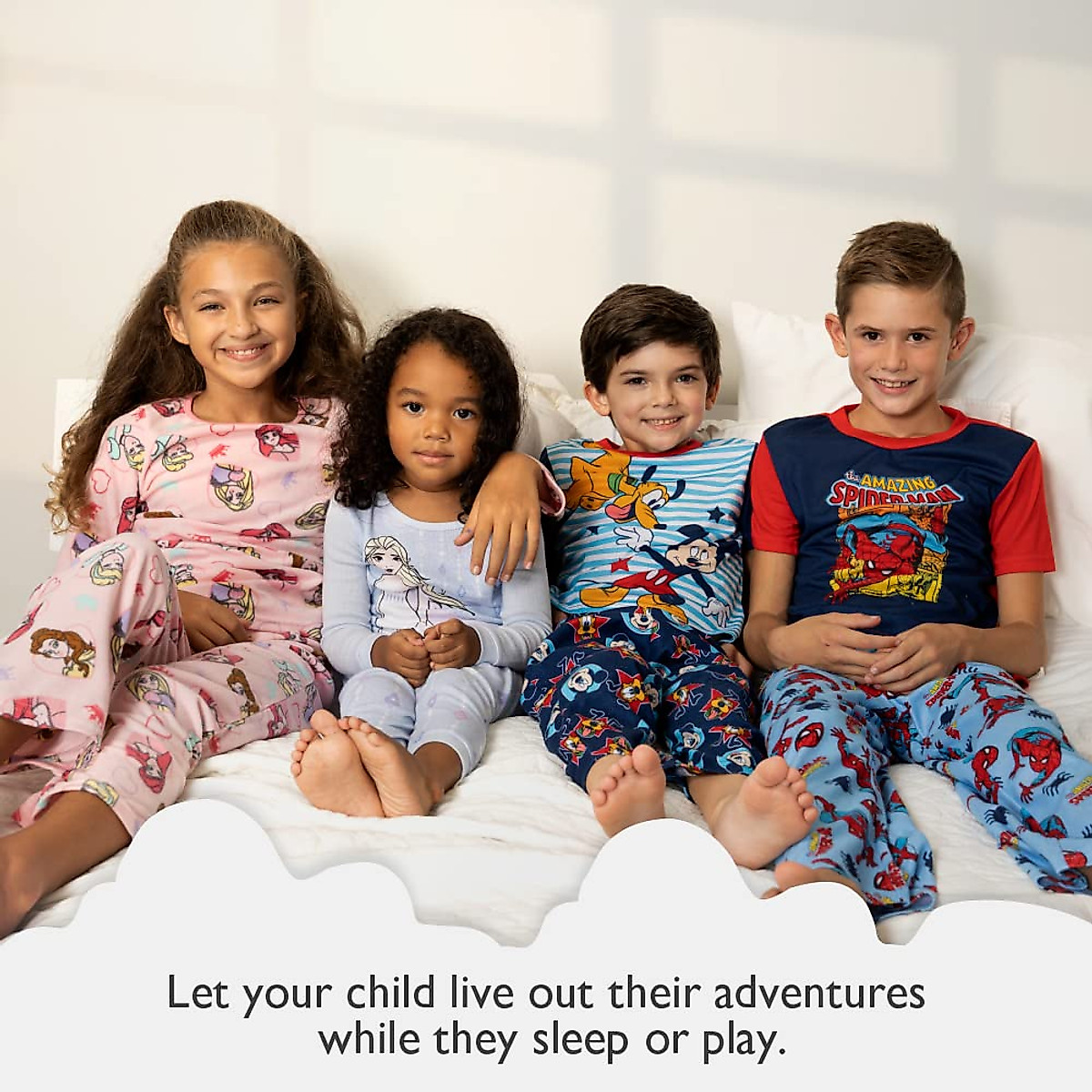 Disney Boys' The Nightmare Before Christmas 2-Piece Snug-Fit Cotton Pajamas Set, BEWARE JACK, 10