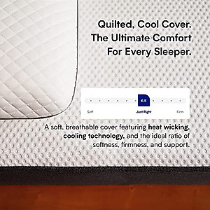 Nectar Queen Mattress 12 Inch - Medium Firm Gel Memory Foam - Cooling Comfort Technology - 365-Night Trial - Forever Warranty,White