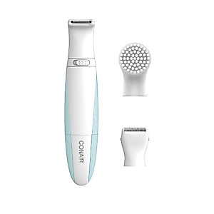 Conair Ladies All-In-One Personal Groomer, Trimmer, Foil Shaver for Women and Exfoliating Brush