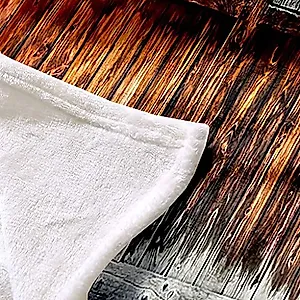 NARBOR Soft Fleece Throw Blanket - Fluffy Microfiber Solid Blankets for Bed and Couch Double/Single Size - 59X79Inch Arched Wooden Door Printed Flannel Blanket for Bed, Couch and Sofa