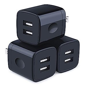 Wall Charger,Charger Cube,Charging Block Fast Charge 3Pack Dual Port 2.1A Power Brick Phone Charger Plug Box Head for iPhone 14 Pro/13/12/11/Xs Max/XR/8/7/6 Plus,Samsung Galaxy S22 S21 S10 S9 S8 Plus
