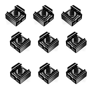 Create idea 50 Pack M6 Cage Nuts and Bolts Screws Washers Network Cabinets Server Rack Mount Patch Panel Casing Housing