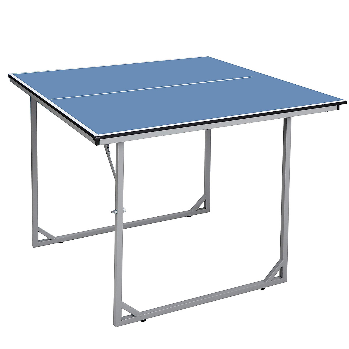 F2C 6'x3' Foldable Ping Pong Table with Net Instant Set-up Table Tennis Table, Compact Midsize Regulation Height for Indoor Outdoor