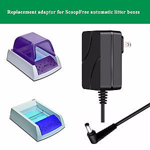 VHBW Replacement for Petsafe ScoopFree Litter Box Power Cord 10Ft Compatible with PetSafe Automatic Self-Cleaning RFA-516 PAL00-14243, PAL00-15342, PAL00-14242 Power Adapter