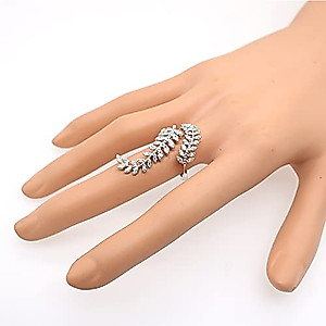 ABJFJE Adjustable Geometric Crystal Ring Anniversary Eternity Band Cubic Zirconia Ring Crystal Wedding Cocktail Rings Fashion Luxury Jewelry for Women