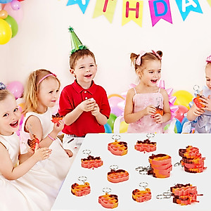 Fall Party Favors Thanksgiving Toys - 32 Pcs Mini Pop Fidget Keychain for Kids Pumpkin Turkey Sensory Toys Fall Festival Pinata Goodie Bag Stuffers Treats Classroom Prizes Gifts for Boys Girls Toddler