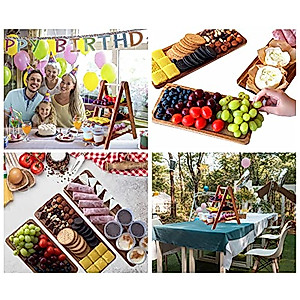 3 Tier Tray Serving Stand Acacia Wood Platter Charcuterie Tiered Set for Entertaining Gethering Food Display Vendor Events Fruit Dessert Appetizer Cheese