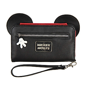 Disney Mickey Mouse Ears 90 Years True Original 3D Cell Phone Wristlet Wallet