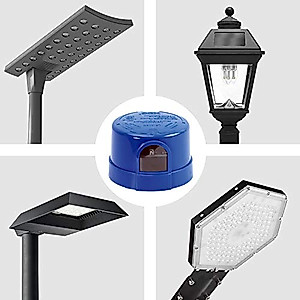 HGG 1Pcs Photocell for Outdoor Light,Auto On Off Photo Sensor Switch with Twist Lock,Dusk to Dawn Light Control for LED Street/Barn Light Parking Lot Light Area Light