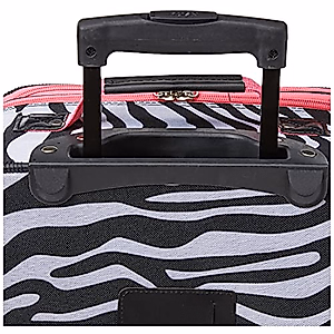 Rockland Fashion Softside Upright Luggage Set, Pink Zebra, 2-Piece (14/19)
