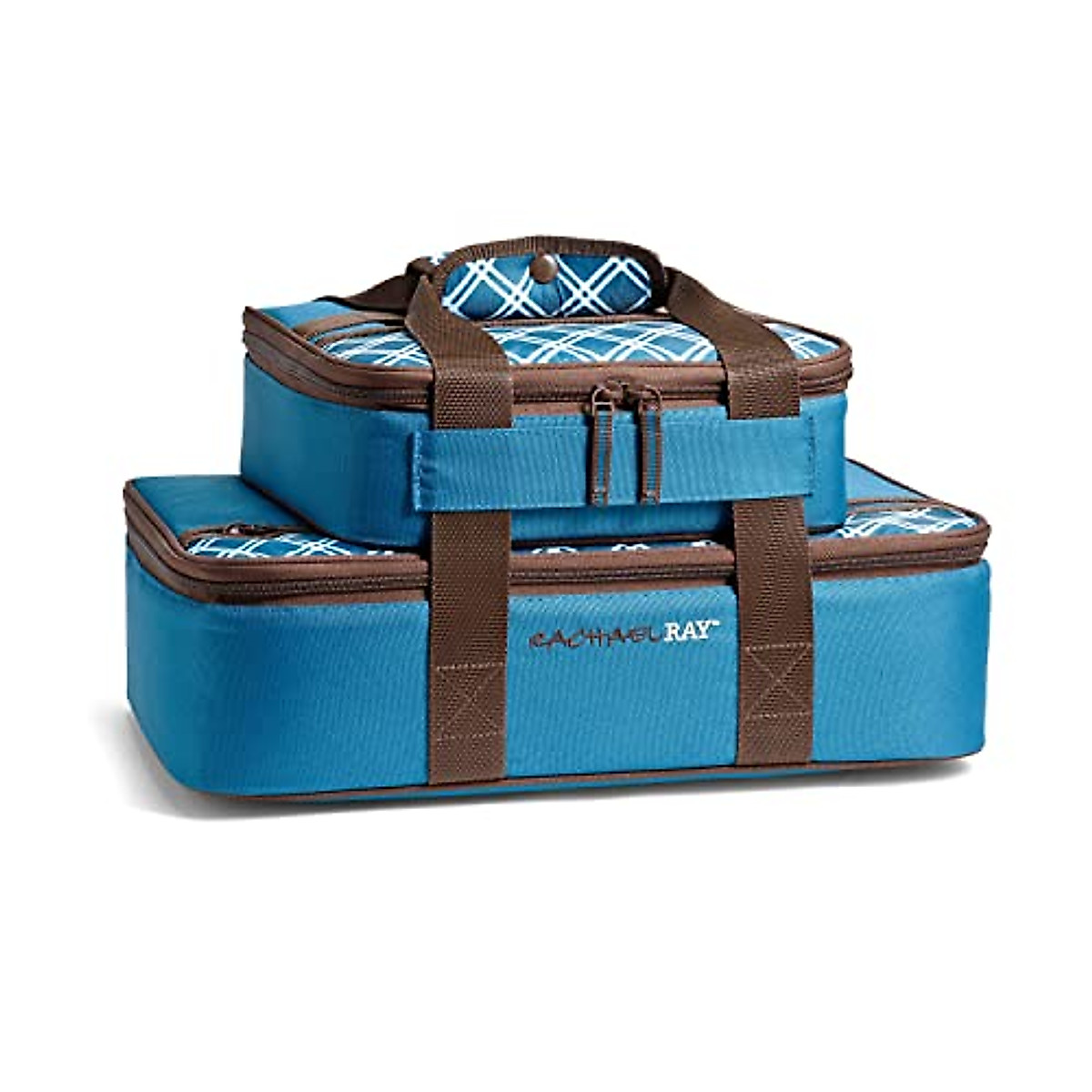 Rachael Ray Insulated Casserole Carrier with Dish Storage Combo, Hot Cold Food Carrier, Delivery Bag, Insulated Food Bag, Casserole Carrier Bag Insulated, Casserole Carriers for Hot or Cold Food, Hot Carrier