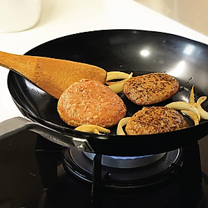 SAVEUR SELECTS NITRI-BLACK Carbon Steel 14-Inch Wok, Induction-ready, Voyage Series