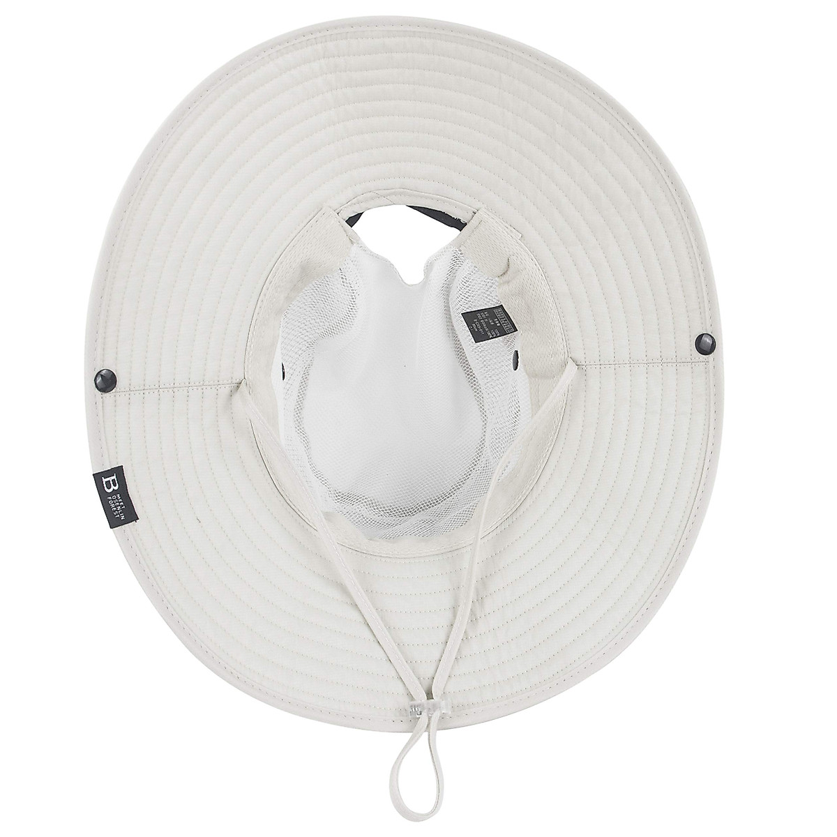 Women's Summer Sun Hat Wide Brim UV UPF50 Protection Hats Foldable Packable Ponytail Bucket Cap for Safari Beach Fishing Gardening Beige