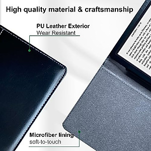 Flip Case Suitable for Kobo Glo 6 Inch Ereader ebooks Model N613 PU Leather Protective Cover (Color : Rose red)