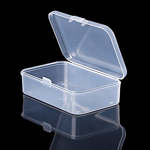 ljhnba Rectangular Plastic Transparent Storage Box Collection Container Organizer Storage Box Bottle Basket Rack Tank Airtight Glass Dispenser