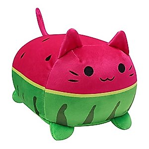 Bekrgwiy Watermelon Cat Stuffed Animal Toys for Kids - Plush Pillows Watermelon Cat Plushies - Fun Fruit Pillow and Toy Cat for Kids - Hugging Plush Pillow Toy Gifts for Kids Girlfriend