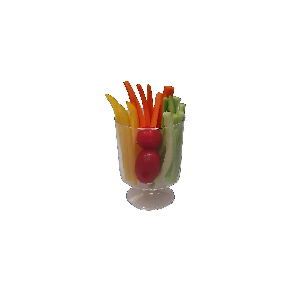 Oasis Creations 5 oz Ice Cream Cup - Medium Large Dessert Cup- 50 Cups - Disposable Appetizer Cups- Wine Goblet Glasses- Disposable or Reusable- 1 piece