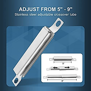 Yiming Grill Replacement Parts for Charbroil 463244011, 463247310, 463243812, 463257010, 463247009, 463257110, 463270614, 463247109 Gas Grills, Pipe Burner, Heat Plate, Carryover Tube, Igniters.