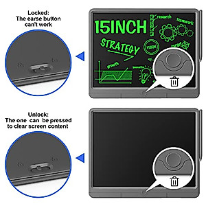 Wicue 15 inch LCD Writing Tablet, Magic Drawing Tablet for Kids and Adults (Gary)