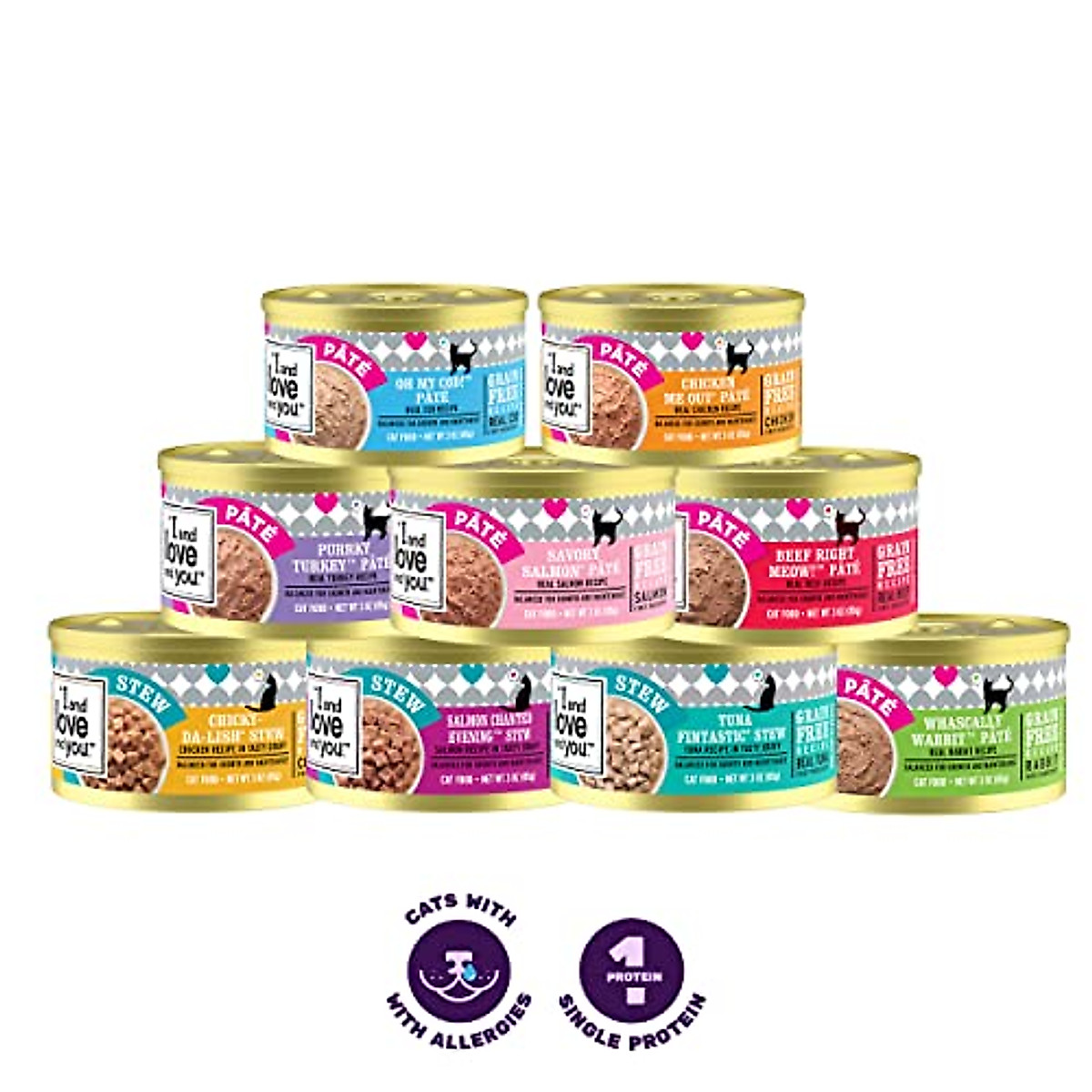 "I and love and you" Naked Essentials Canned Wet Cat Food, Chicken Me Out Pâté, Chicken Recipe, Grain Free, Real Meat, No Fillers, 5.5 oz Cans, Pack of 12 Cans