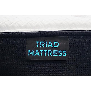 Triad Lite 6 inch RV Mattress Cool Gel Foam, Glacier Cooling Stretch Cover, Firm Support, Made in The USA (66x80)