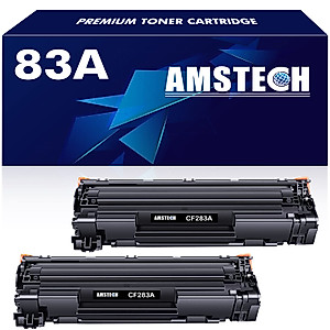 83A CF283A 2-Pack Toner Cartridge Replacement for HP 83A CF283A 83X CF283X Toner Cartridge for HP Pro MFP M125nw M201dw M225dw M255dn M201n M125a M127fw M127fn Printer Toner Black