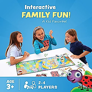 The Lady Bug Game - Award Winning, Kids Board Game – A Super Fun, Educational Game Your Kids Will Love. Easy to Play & Perfect For- Travel, Home, Parties, Gifts Stocking Stuffs