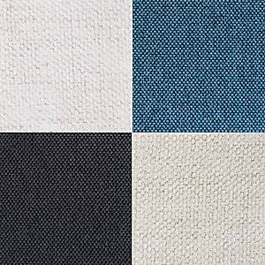 EASE MOOSE Linen Fabric Swatch Kit Modular Sofa Sectional Couch with Storage, Beige, Off-White, Grey, Blue, 4 Colors Linen Fabric Swatch