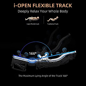 Alfine 4D Yoga Queen Massage Chair, Full Body Recliner with Flexible SL Track, Automatic Footrest Extension, 3D Calf & Foot Massage, Program Customization & Recall (Beige)