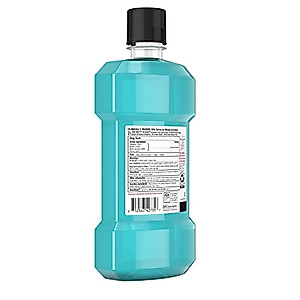 Listerine Cool Mint Antiseptic Mouthwash to Kill 99% of Germs That Cause Bad Breath, Plaque and Gingivitis, Cool Mint Flavor, 1 L (Pack of 2)