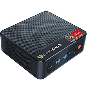 Beelink SER5 Mini PC,AMD Ryzen 7 5800H PRO(8C/16T,up to 4.4GHz),Mini Computer with 16GB DDR4 RAM/500GB M.2 2280 SSD,Micro PC Support 4K FPS,WiFi6/BT5.2/USB3.2/Home/Office/Game