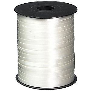 GIFTEXPRESS 500 Yards White Curling Ribbon/Balloon Ribbon/Balloon Strings/Gift Wrapping Ribbons Supplies
