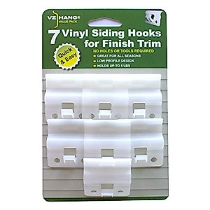 VZ Hang 7 Pack Vinyl Siding Hooks for Finish Trim