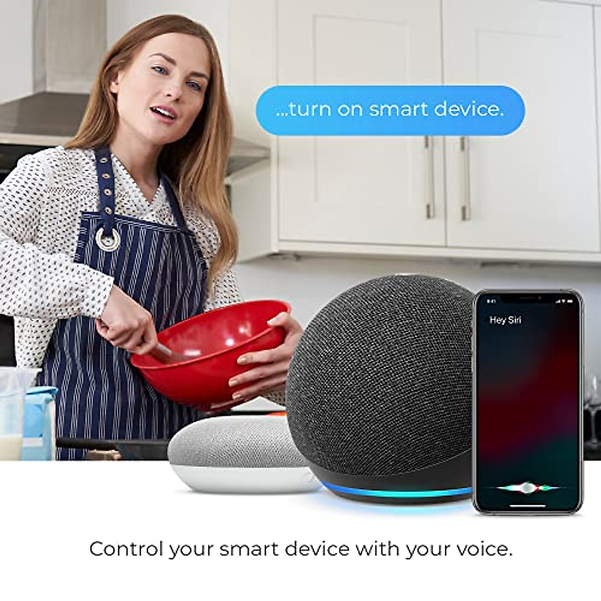 Globe Electric Wi-Fi Smart Ambient Night Light with Motion Detection, No Hub Required, Voice Activated, Multicolor Changing RGB, Tunable White 2000K - 5000K