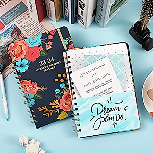 Planner 2023-2024 - Weekly Planner 2023-2024 from July 2023 to June 2024, Weekly Monthly Planner 2024, 6" x 8.3", 2023-2024 Planner with Inner Pocket and 12 Monthly Tabs