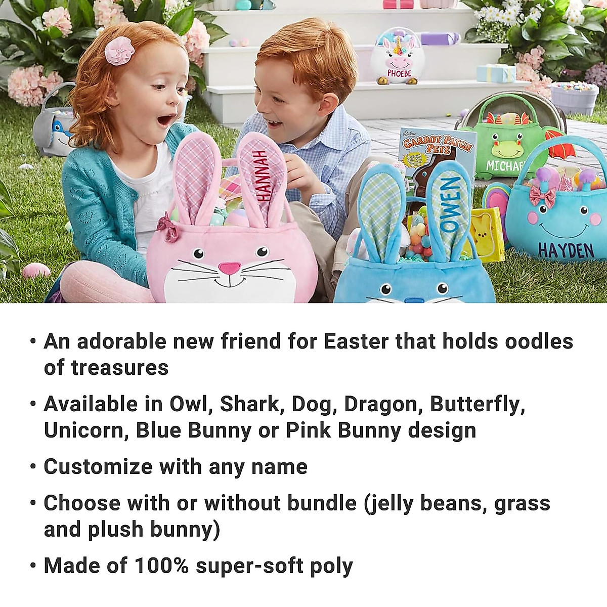 Let's Make Memories Personalized Furry Critter Kids' Easter Basket - Pink Bunny